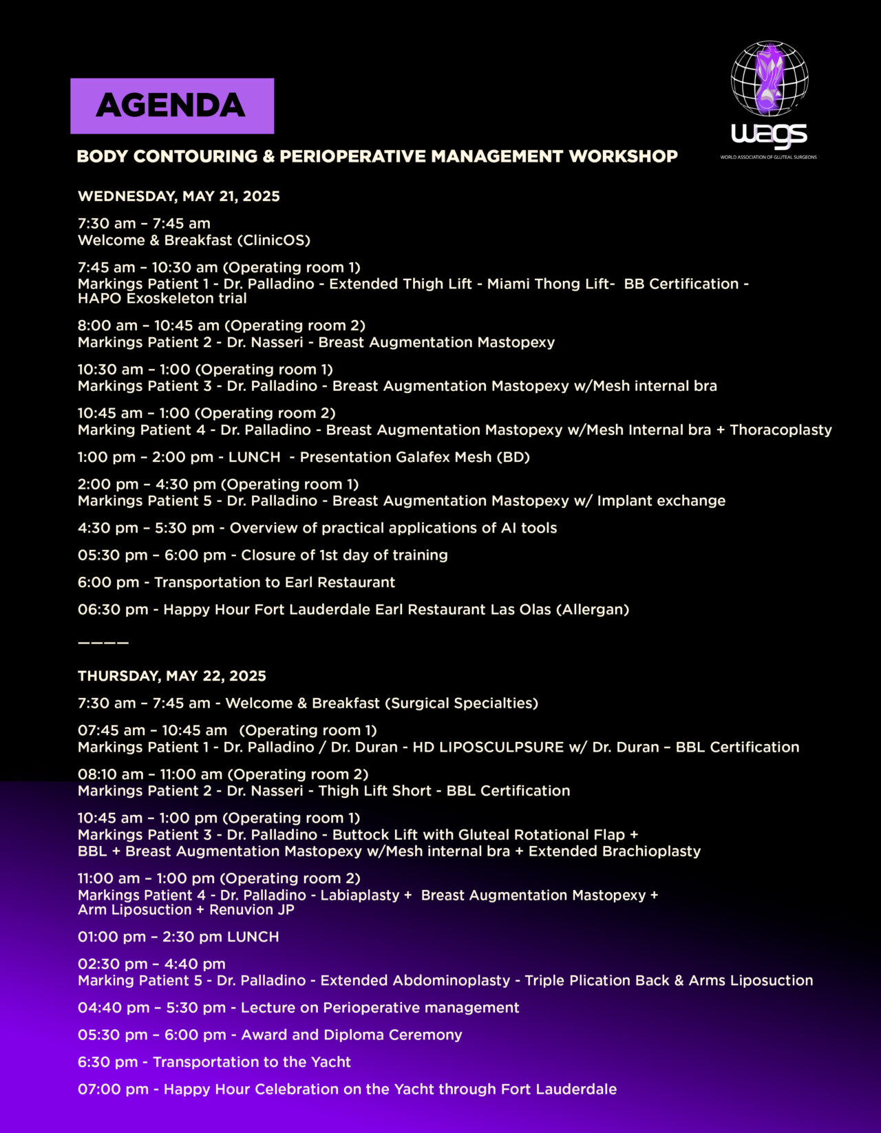 Annual Conference 2025 - World Association of Gluteal Surgeons